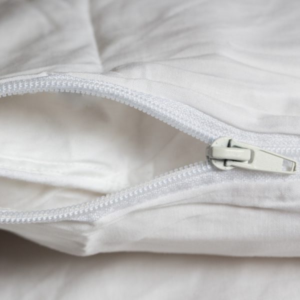 Anti-Allergy 100% Cotton Zipped Duvet Protector Fully Encased Non ...